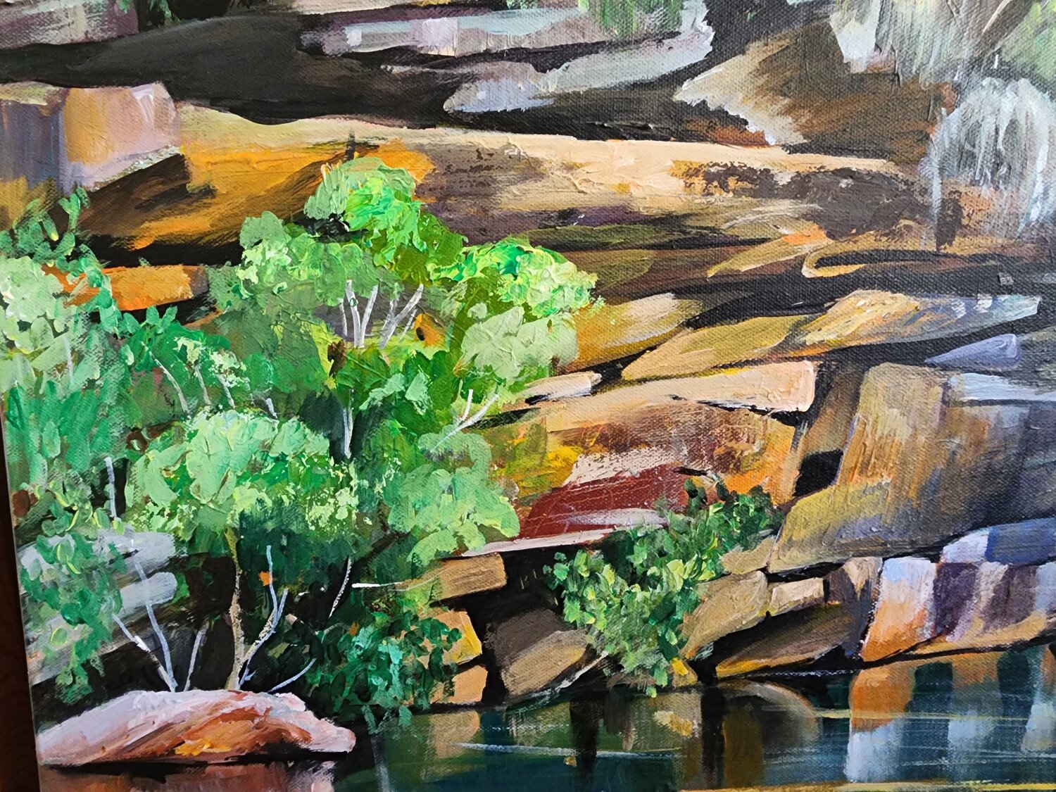 Returning to Light von Susan Trudinger (2023): Malerei Acryl auf Leinwand - Singulart