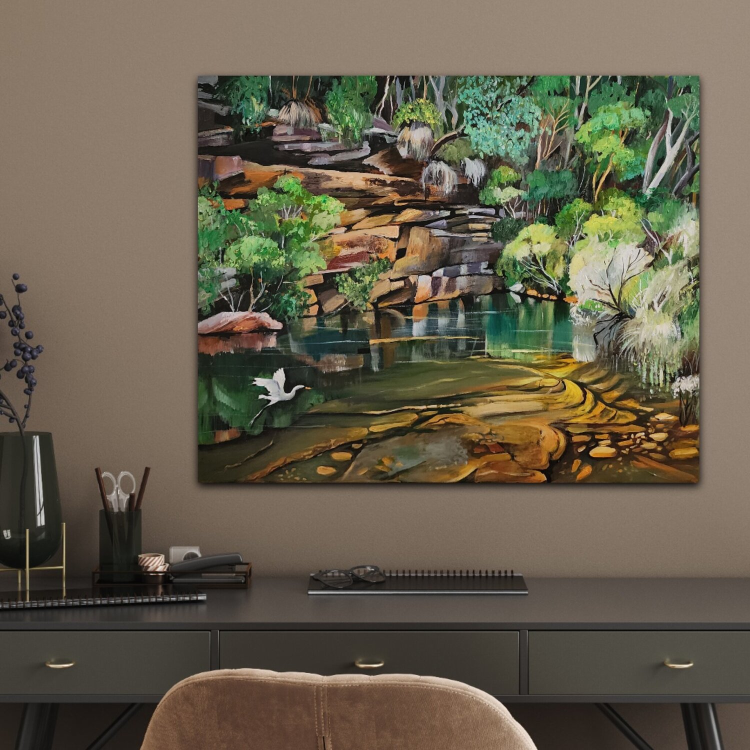 Returning to Light von Susan Trudinger (2023): Malerei Acryl auf ...