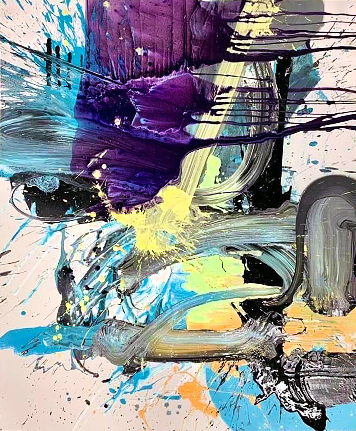 Charcoal Drawing Abstract People