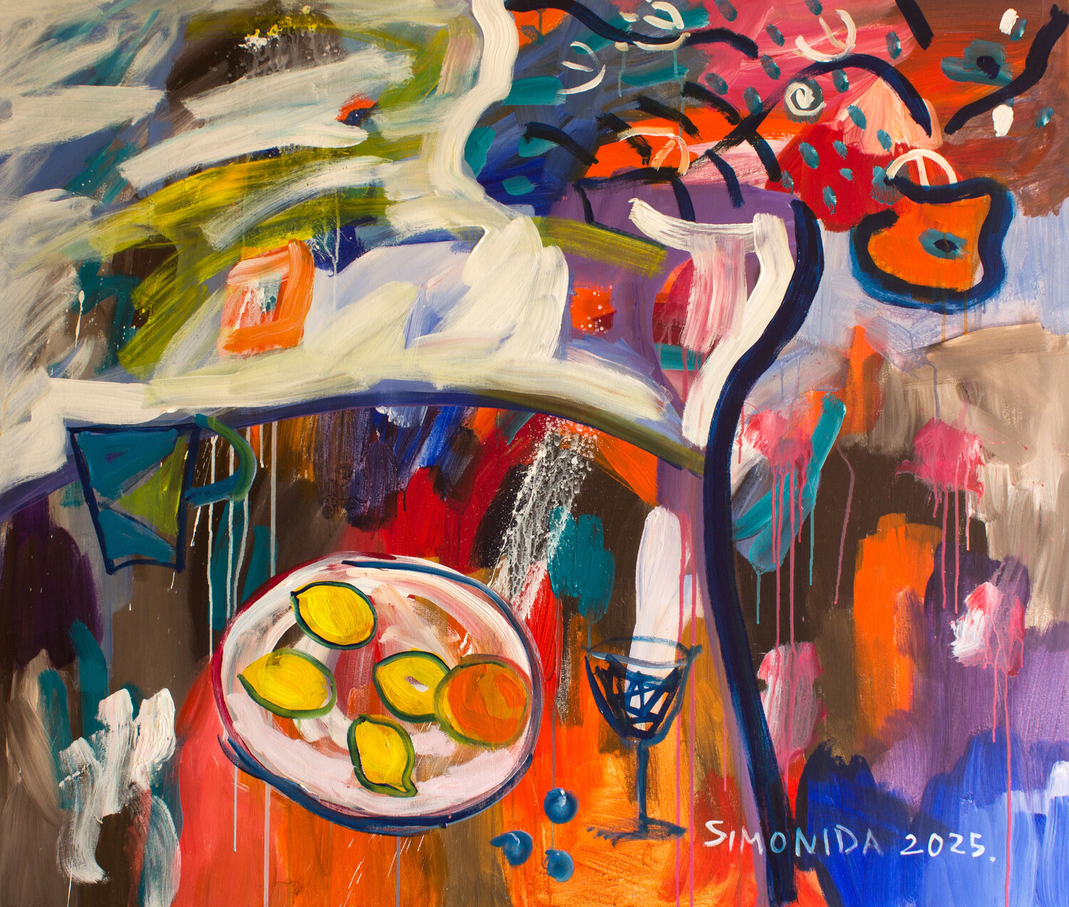 Homage to Matisse by Simonida Djordjevic (2025) : Painting Acrylic on ...