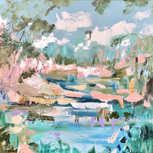 The Secret Hideaway de Lou Sheldon (2022): Pintura Acrílico, Óleo en ...