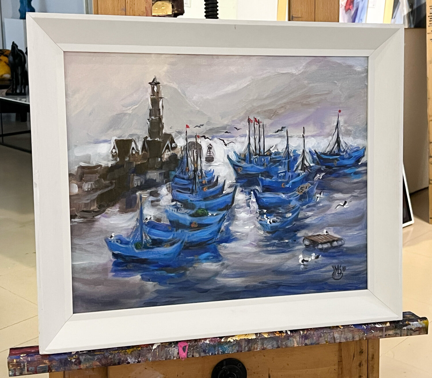 Le petit port des pecheurs de Dalian (JMSG-1493) by Jean Michel ...