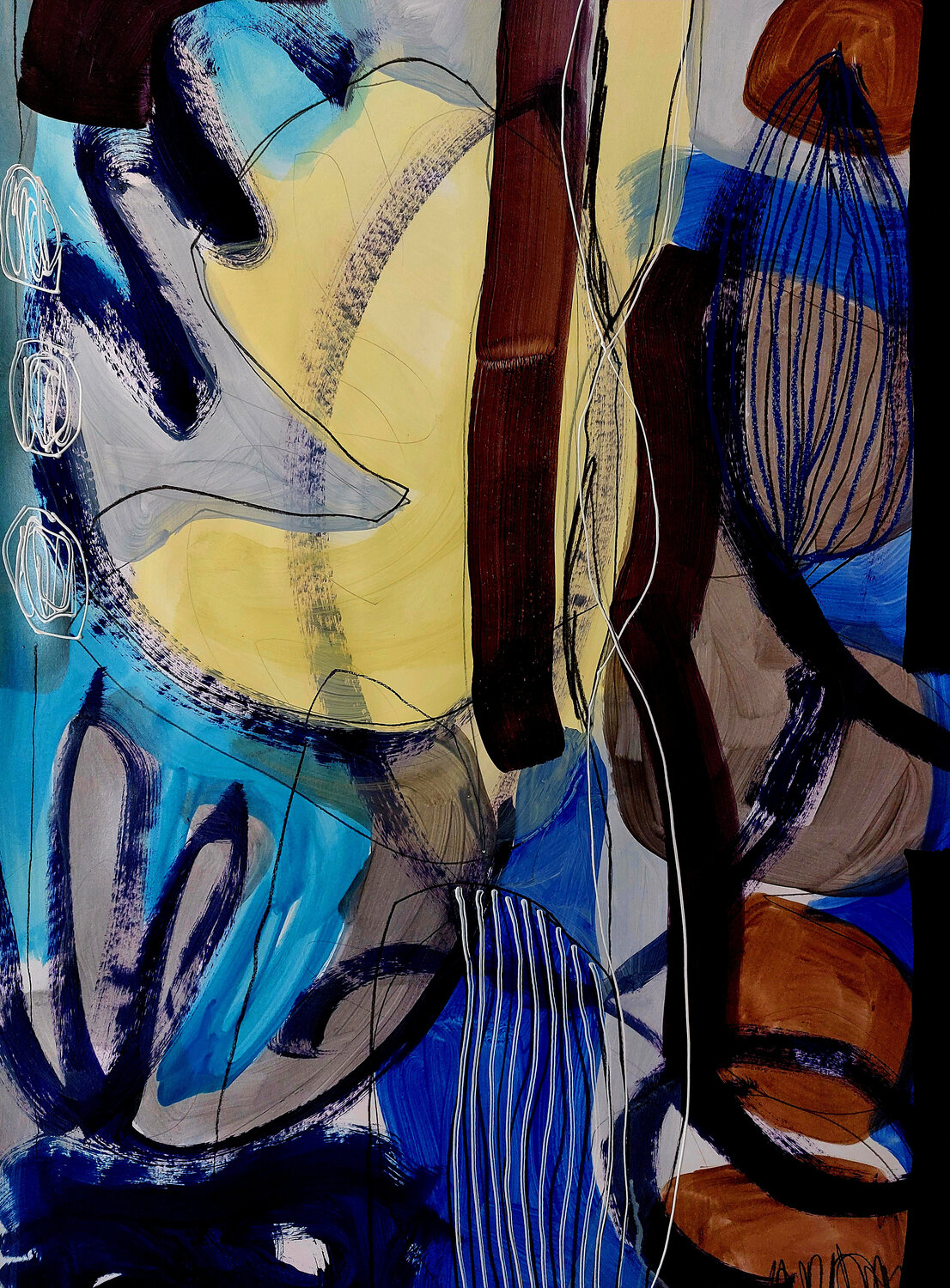 Little Fish, big Fish I by Monika Riethmueller (2023) : Painting ...