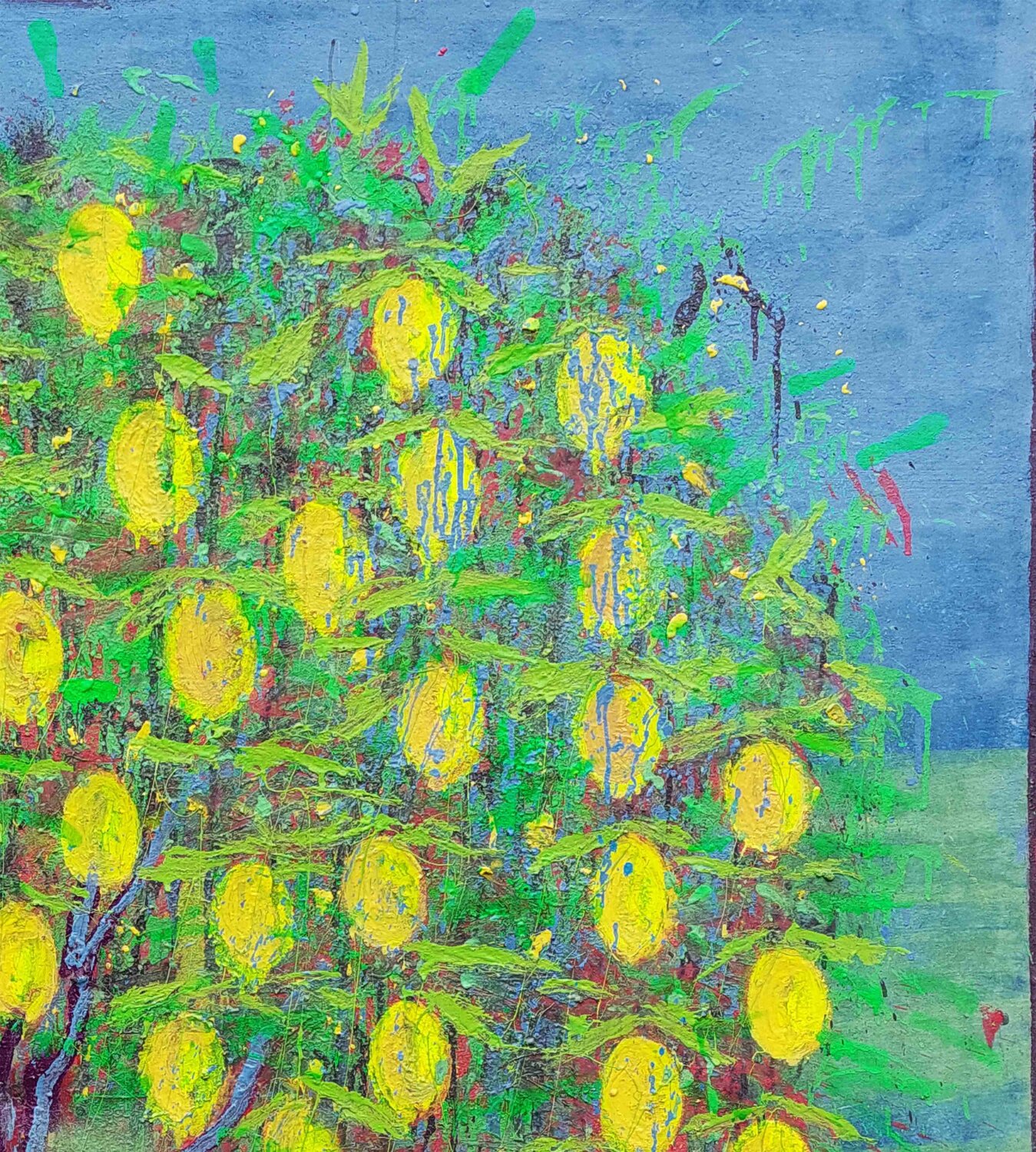 Lemon Tree by Giuseppe Valia (2025) : Painting Acrylic, Graffiti on ...