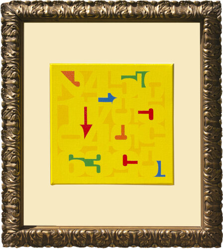 Numeric Field – Pittura concettuale su tela con sequenza numerica unica ...