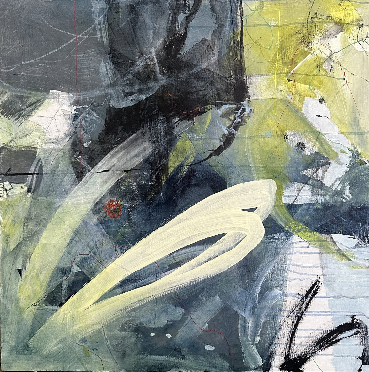 Intricacy von Carol MacConnell (2023): Malerei Acryl auf Leinwand ...