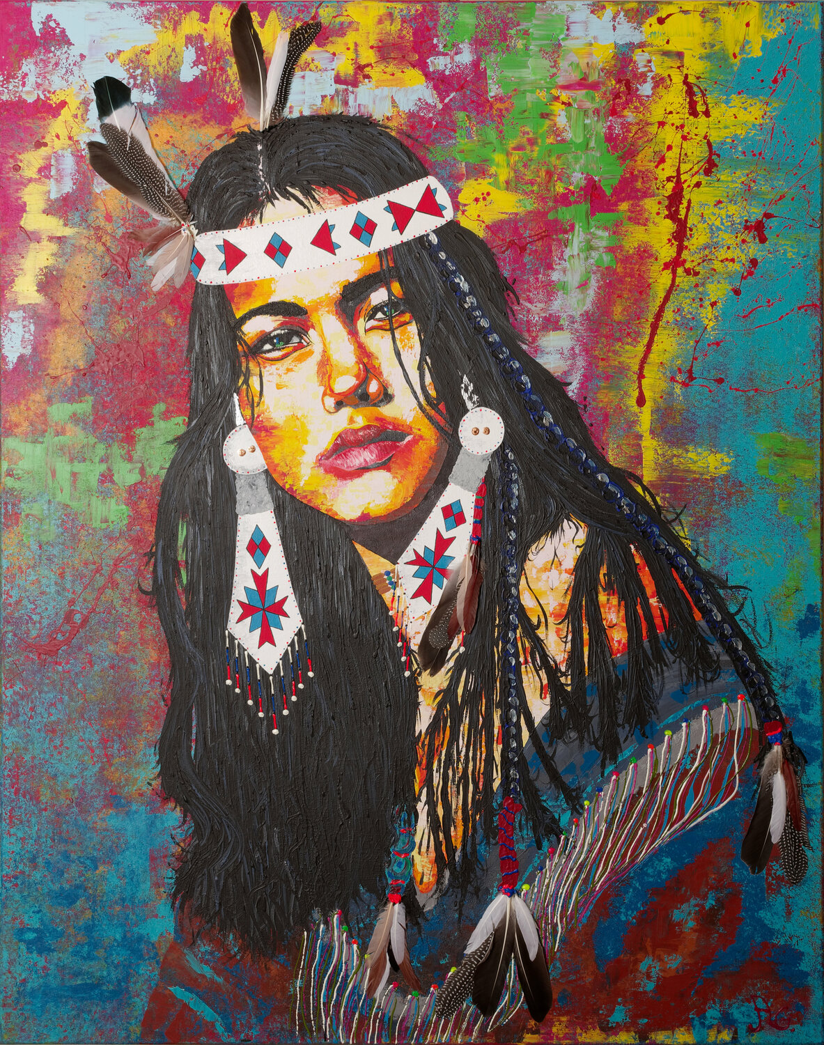 Drawings Of Native American Girls
