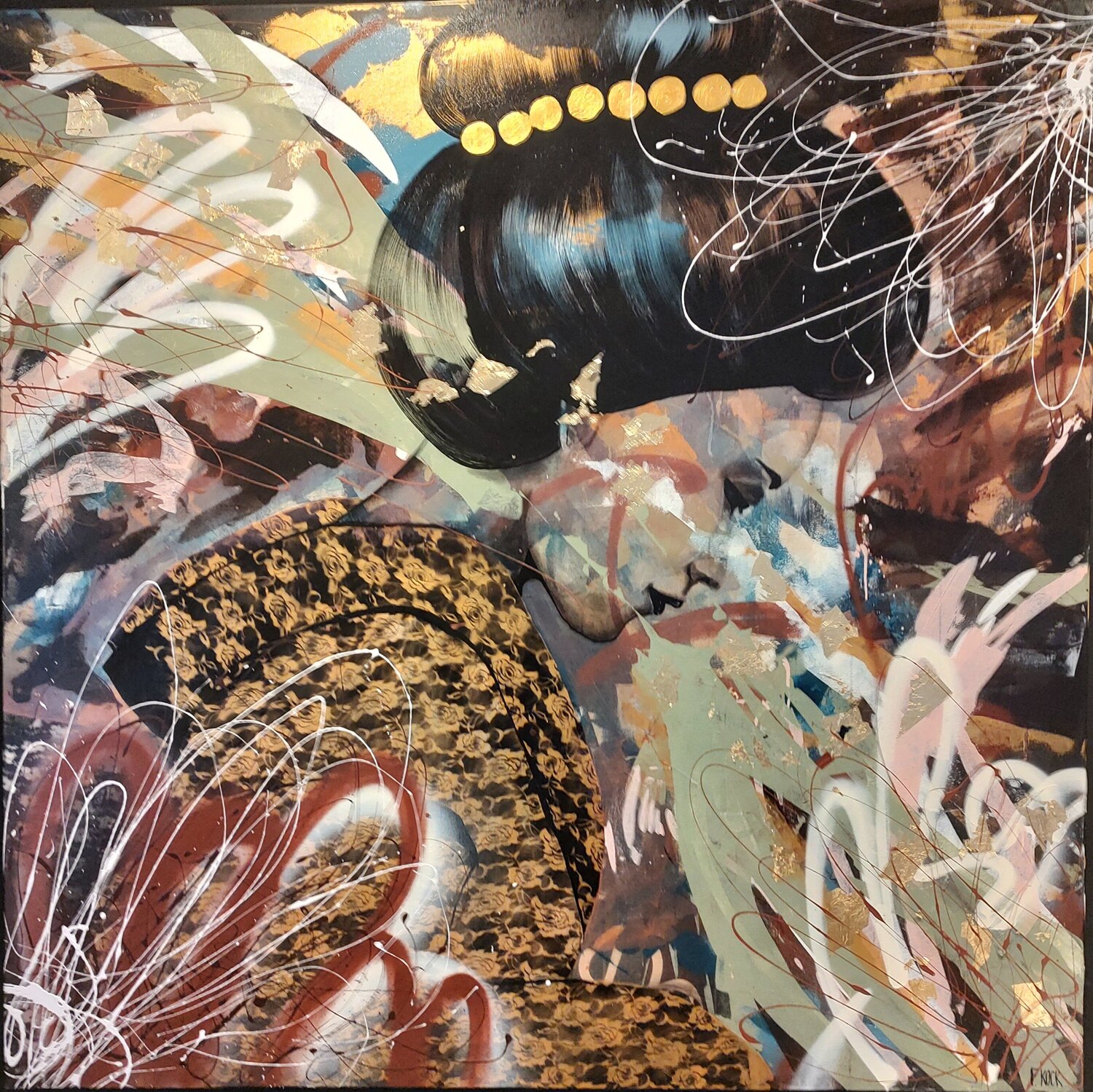 Autumn Leaves No.1 (Eva Cassidy) de Femke Kock (2020) : Peinture ...