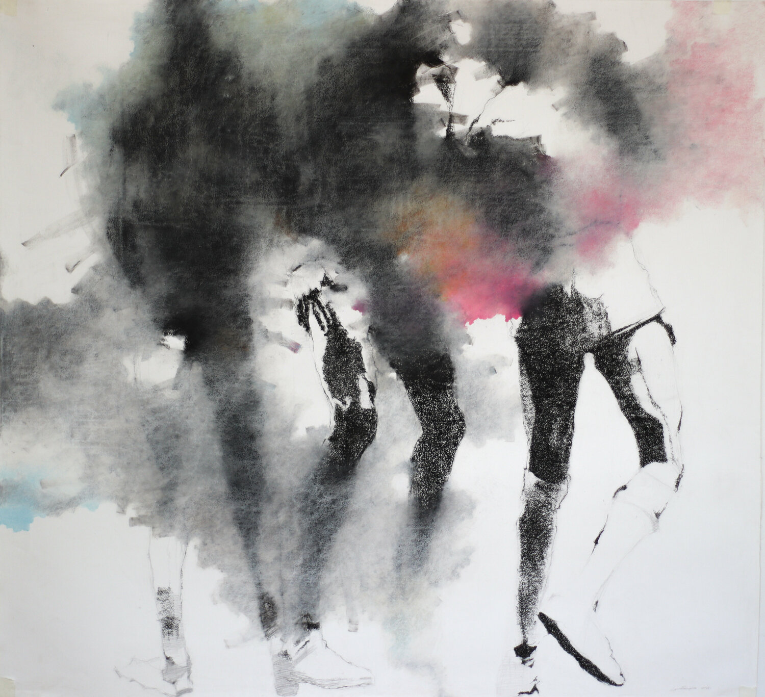 Beings IX by Lemek Sompoika (2020) : Work on Paper Pastel, Pencil on ...