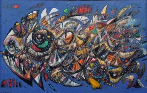 "Fish" by Aram Sevoyan (2024) : Painting Oil on Canvas - Singulart