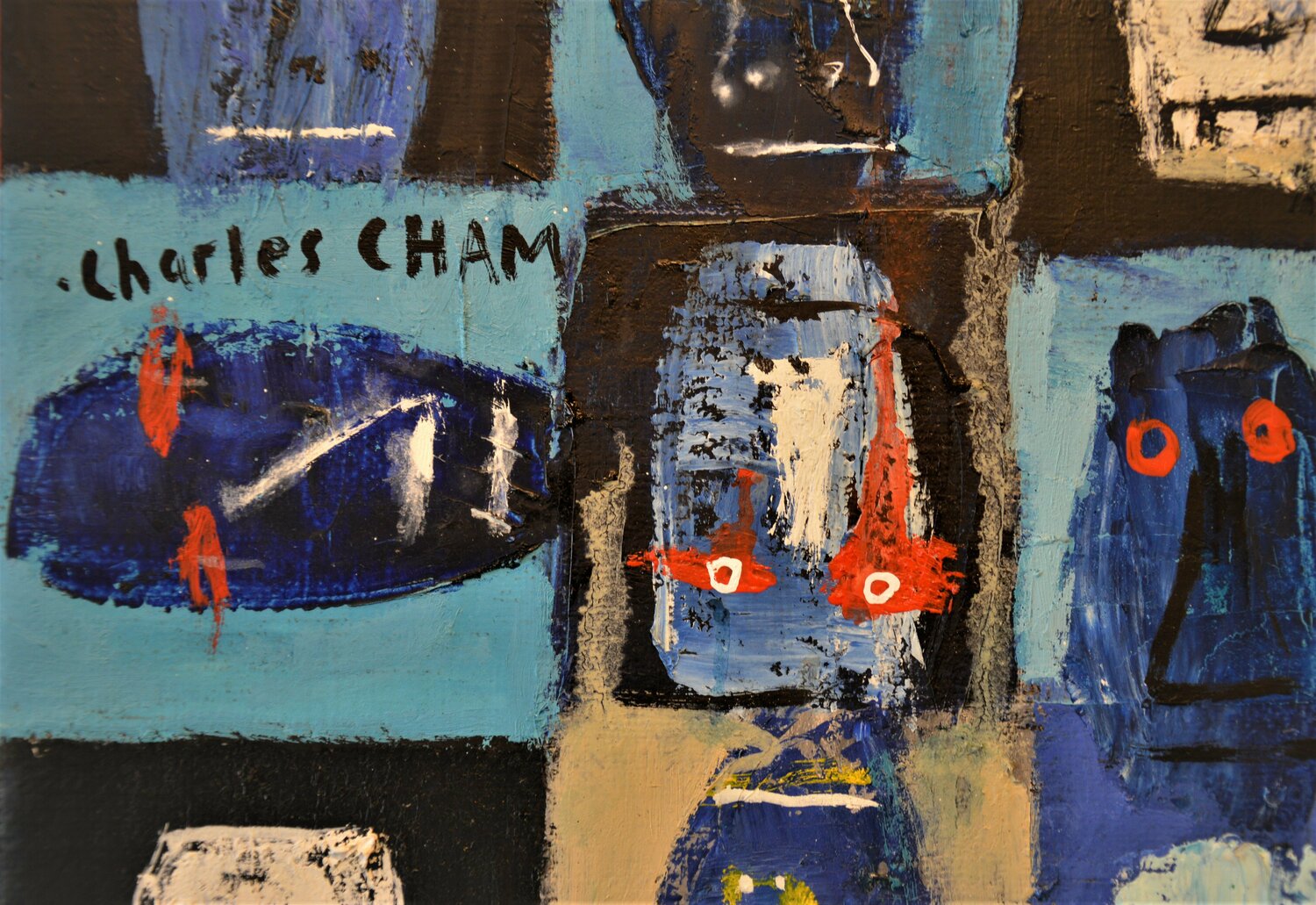 #2788 LOVE IS BLUE by Charles Cham (2020) : Painting Oil on Canvas ...
