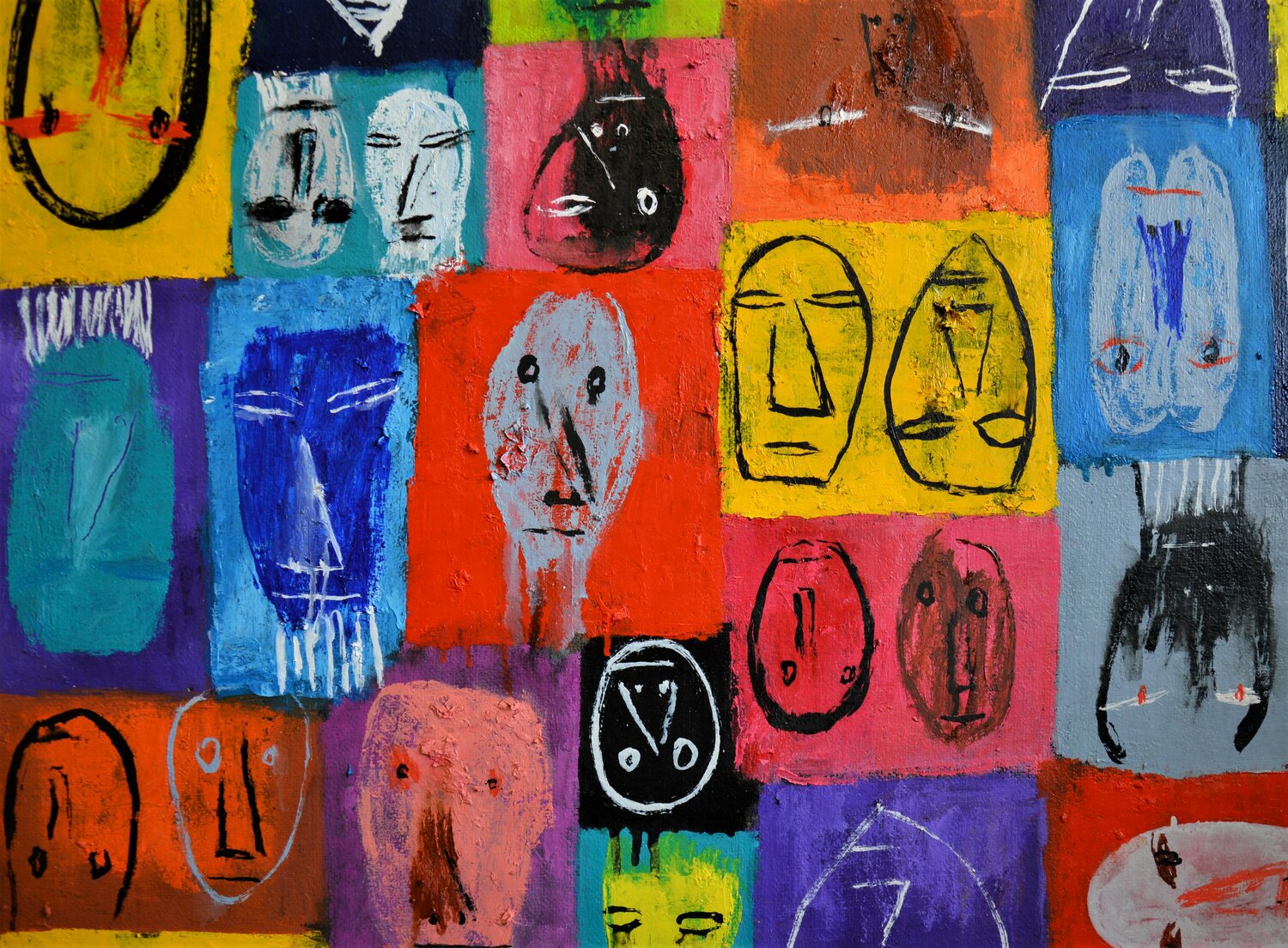 #2812 THE NEW WORLD I von Charles Cham (2021): Malerei Öl auf Leinwand ...