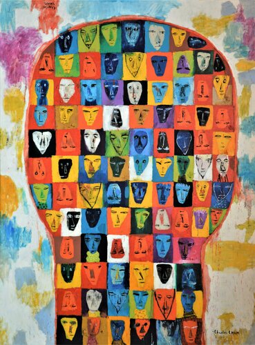 #2807 LAND OF STRANGERS by Charles Cham (2021) : Painting Oil on Canvas ...