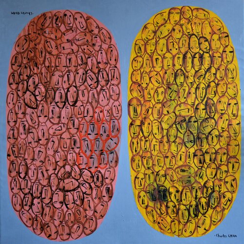 #2807 LAND OF STRANGERS by Charles Cham (2021) : Painting Oil on Canvas ...