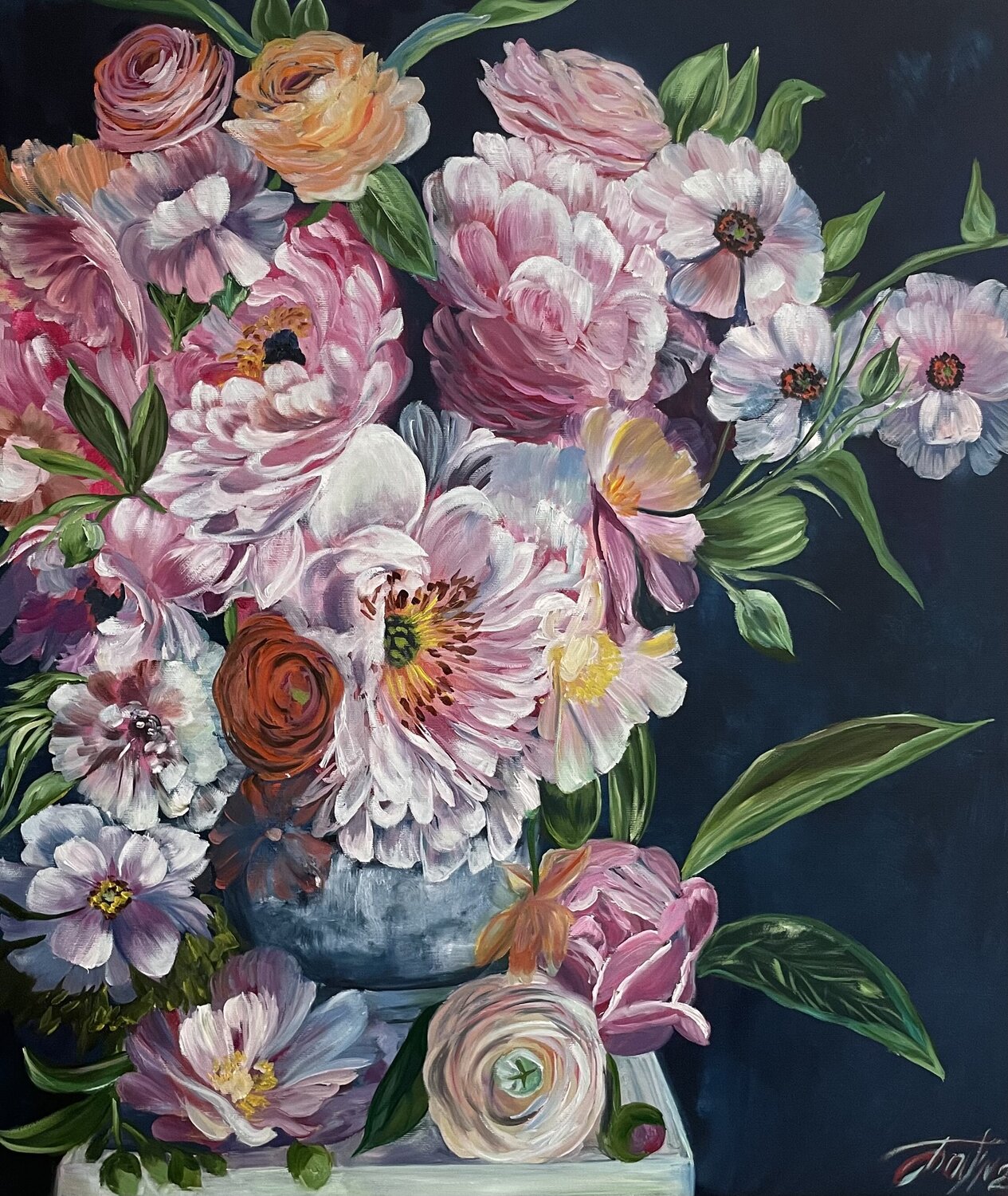 Flower’s fantasy by Anna Pavlovich-Naneva (2023) : Painting Oil on ...