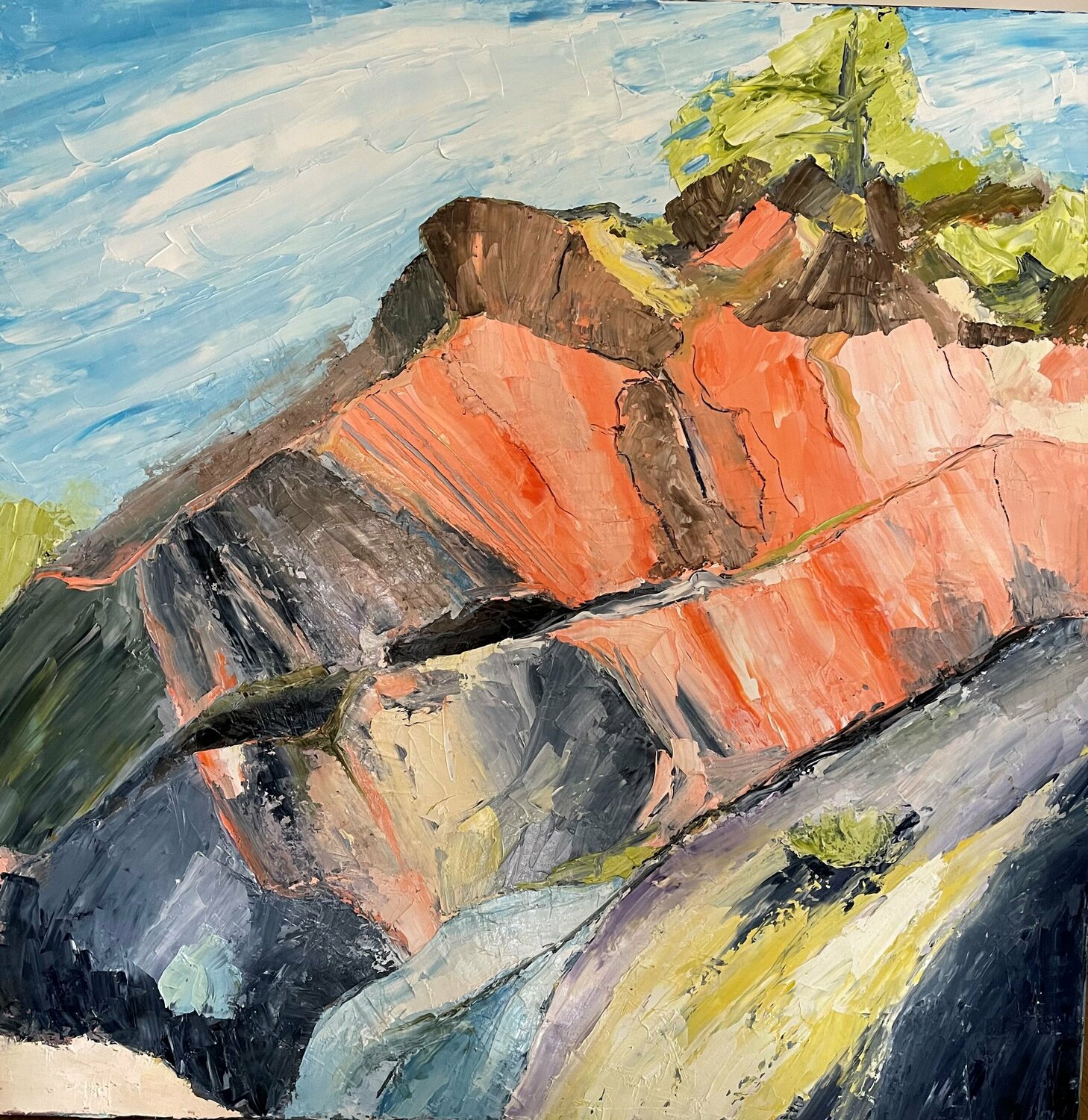 Flinders Ranges by Lisa Ingerson (2021) : Painting Oil on Canvas ...