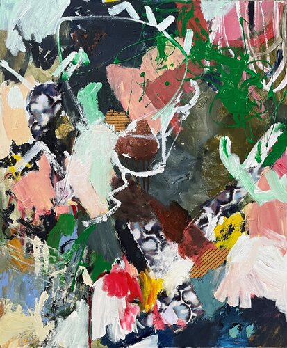 Lime is the Limit by Jane Thompson (2022) : Painting Acrylic, Oil on ...