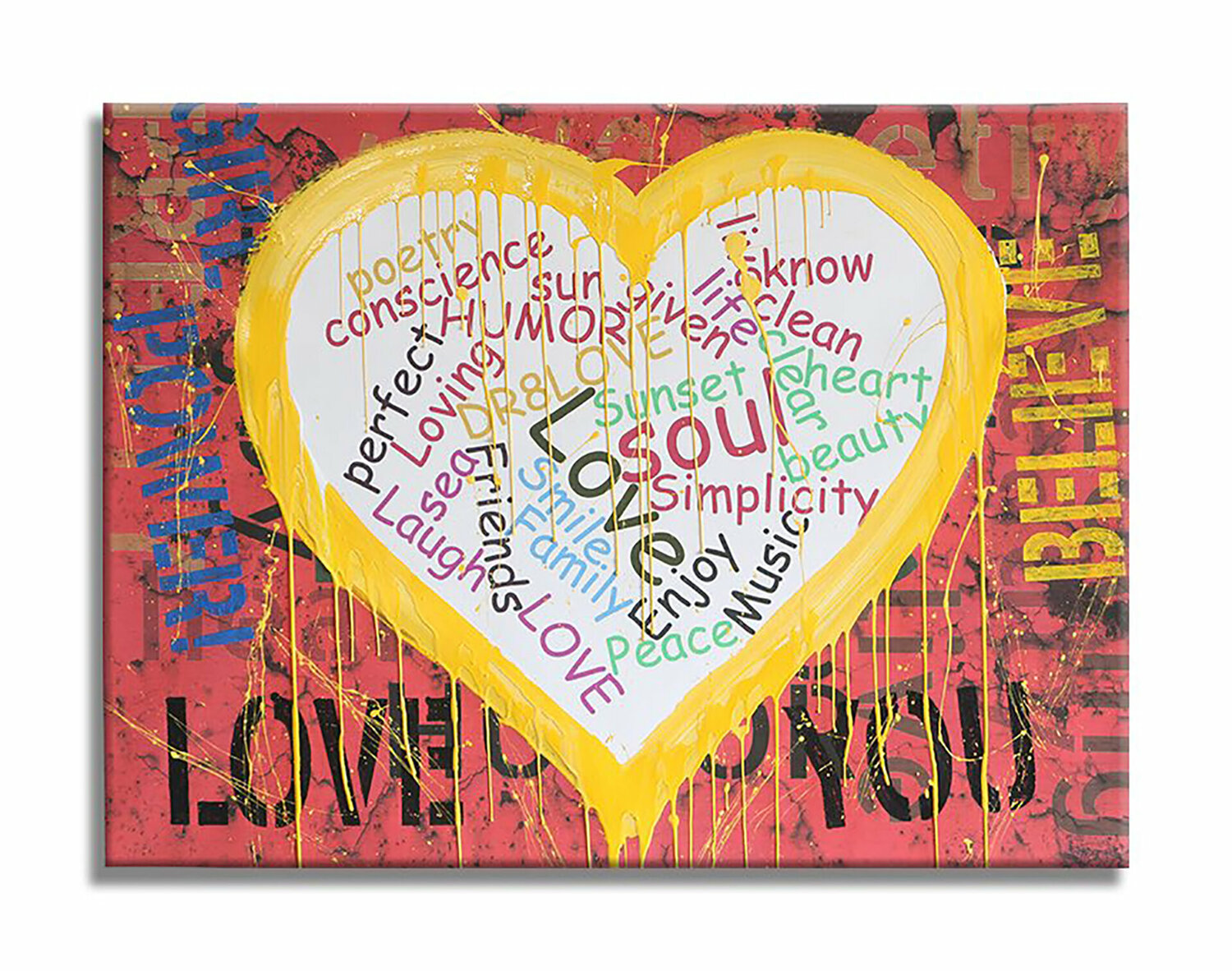 Heart Paintings On Canvas