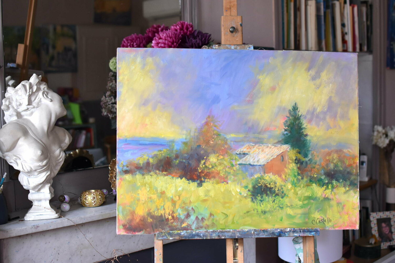 Cabanon de berger by Cynthia Costello (2020) : Painting Oil on Canvas ...