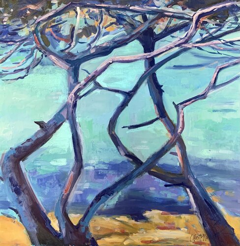 Les calanques de Cynthia Costello (2021) : Peinture Huile sur Toile ...