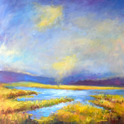 Les calanques de Cynthia Costello (2021) : Peinture Huile sur Toile ...