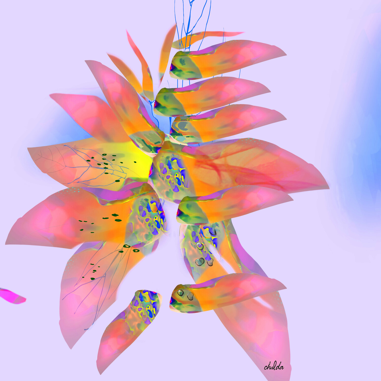 Improvisation by Chalda Maloff (2019) : Digital Digital on Paper ...