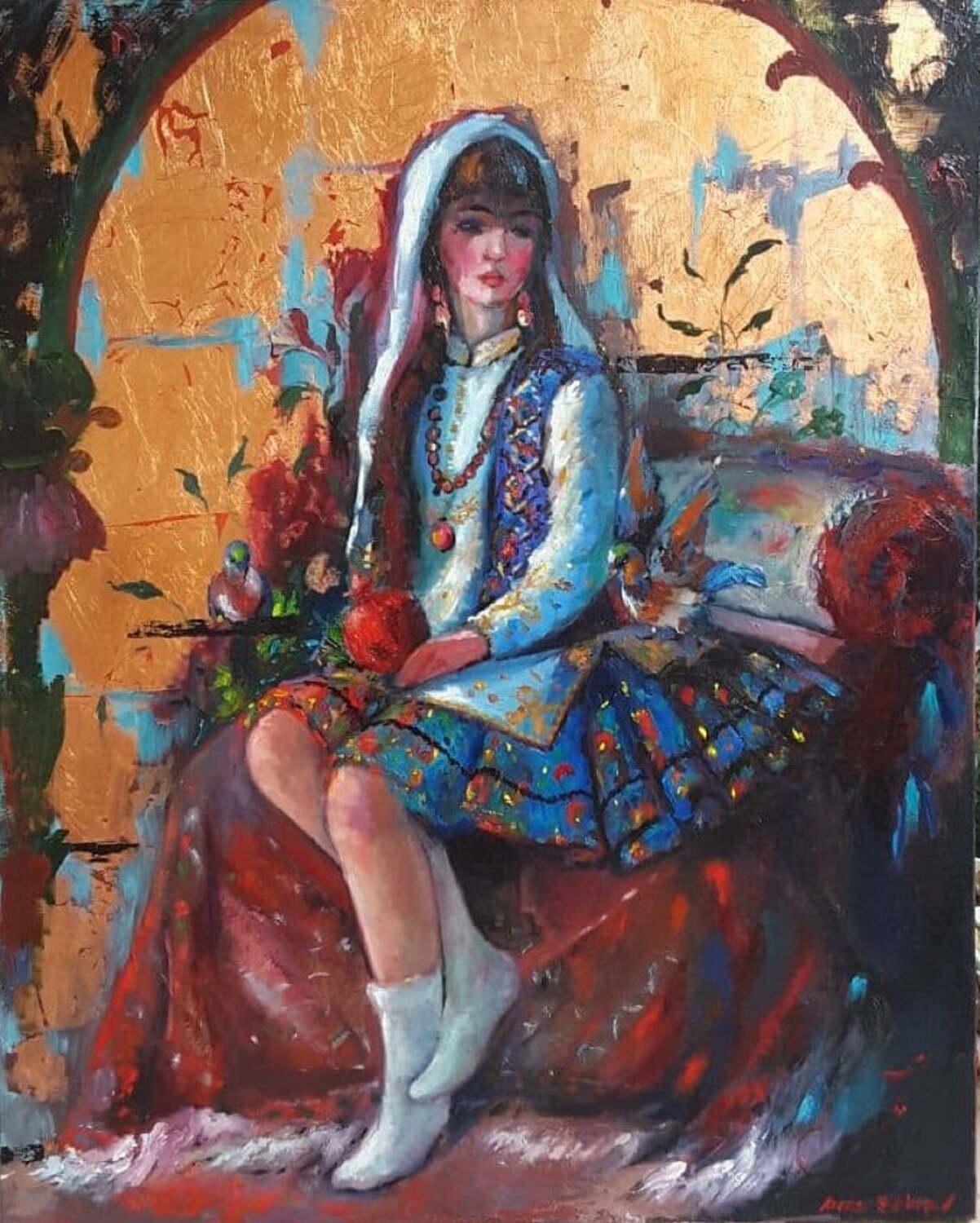 A Page of History by Arezou Behrang (2019) : Painting Oil on Canvas ...