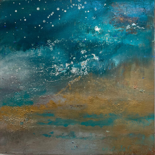 Longnook Beach de Marilyn Levin (2022): Pintura Óleo en Madera - Singulart