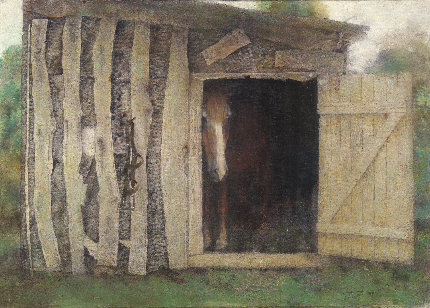 Stall by Sergej Pisarenko (2018) : Painting Oil on Canvas - Singulart