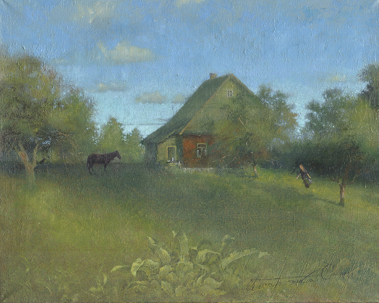 Ihre Welt by Sergej Pisarenko (2021) : Painting Oil on Canvas - SINGULART