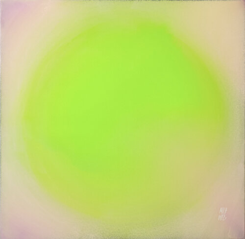 The Beginning / Lime Green by Mila Weis (2023) : Painting Acrylic on ...