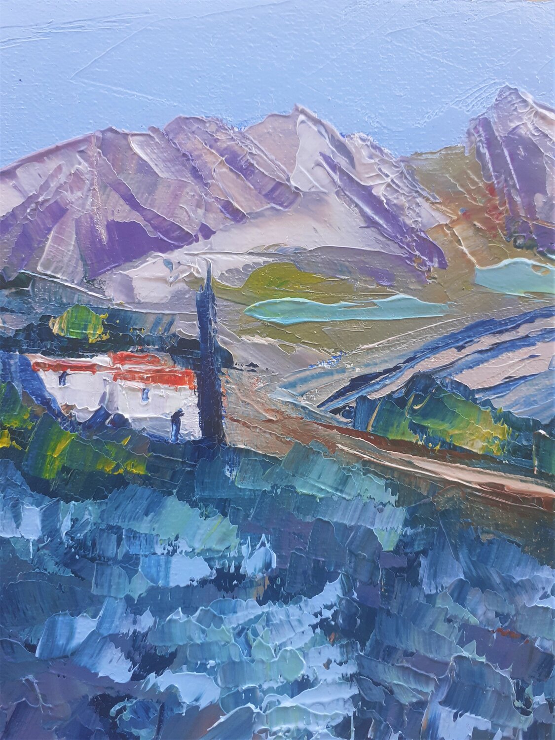 Oliveraie dans les Alpilles peinture de Provence by Véronique Degabriel ...