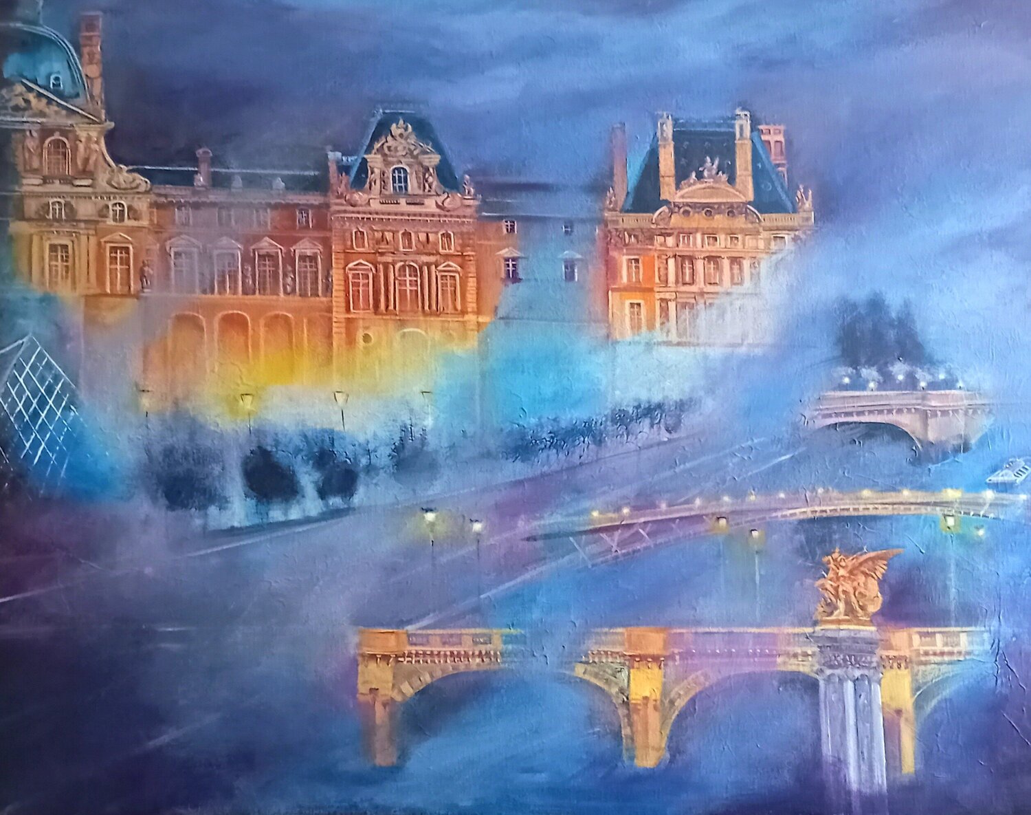Ambiance nocturne sur Le louvre à Paris by Véronique Degabriel (2025 ...