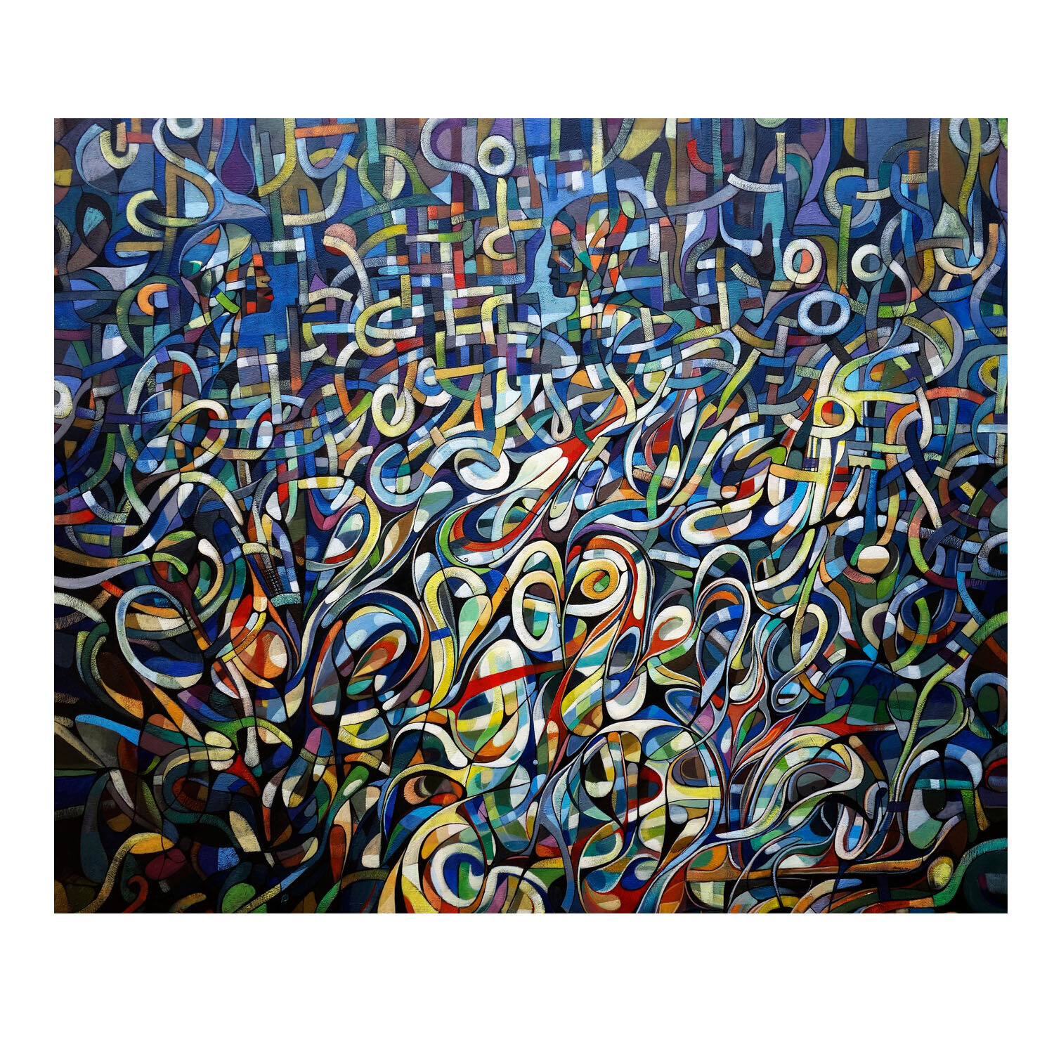 connecting de Ronex Ahimbisibwe (2020): Pintura Acrílico en Lienzo ...