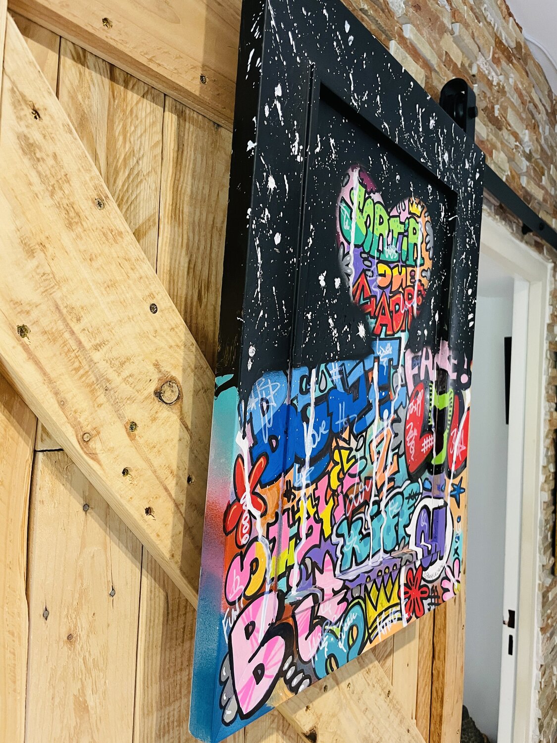 COEUR STREET ART cadre bois 3D 60*46 cm modèle unique original by FRANY ...