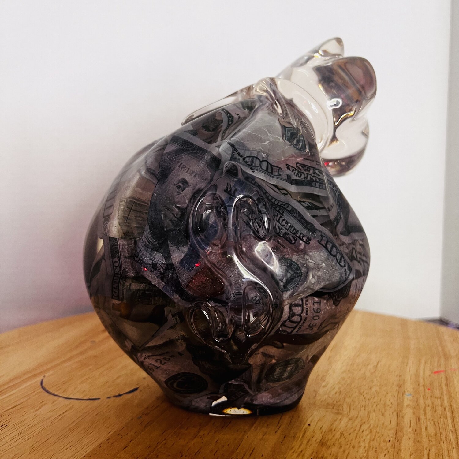 X-ray Money Bag by Jose Rivera (2023) : Sculpture Resin - Singulart