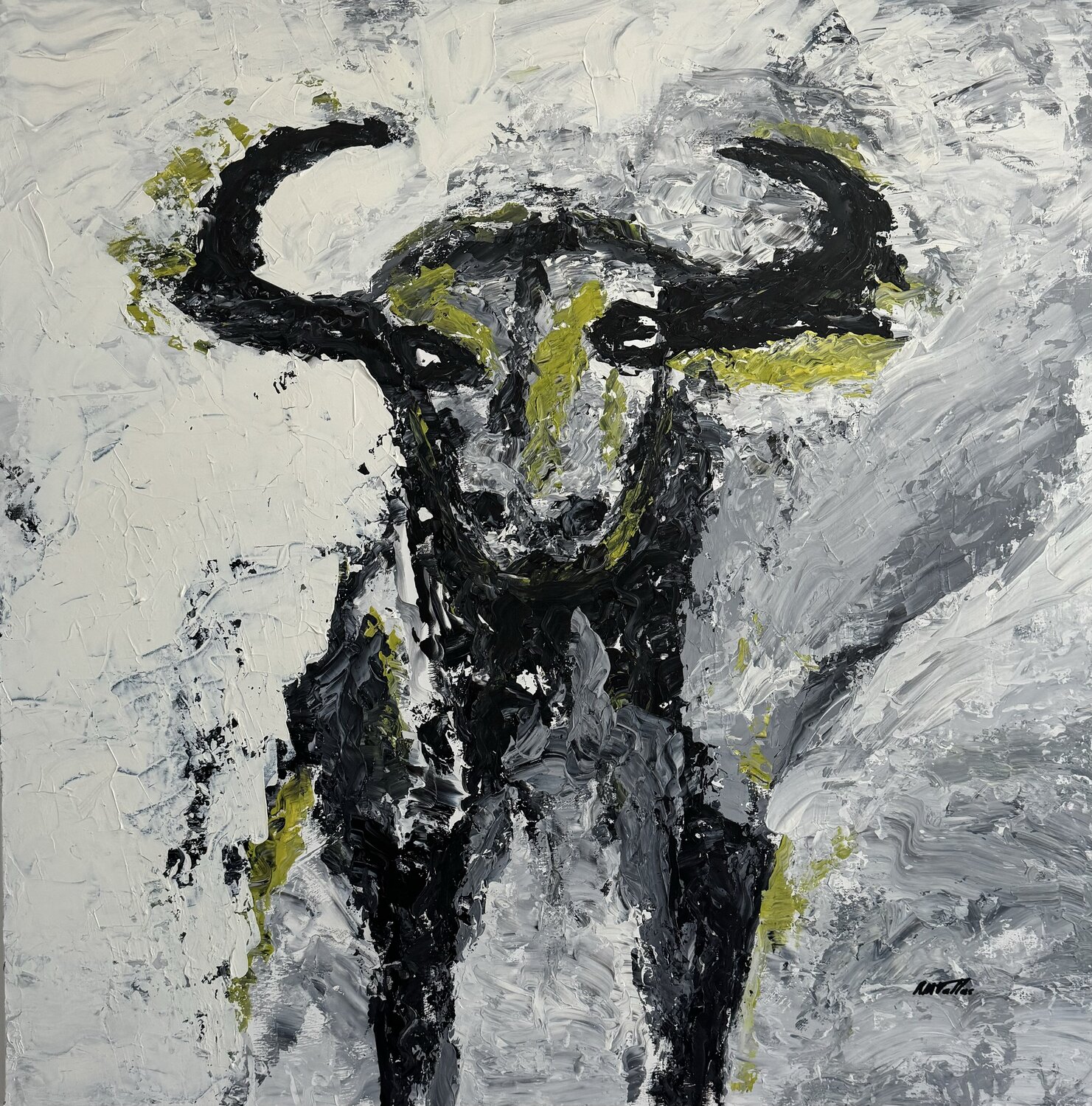 El Toro by Rose Mary Vallas (2021) : Painting Acrylic on Canvas - Singulart