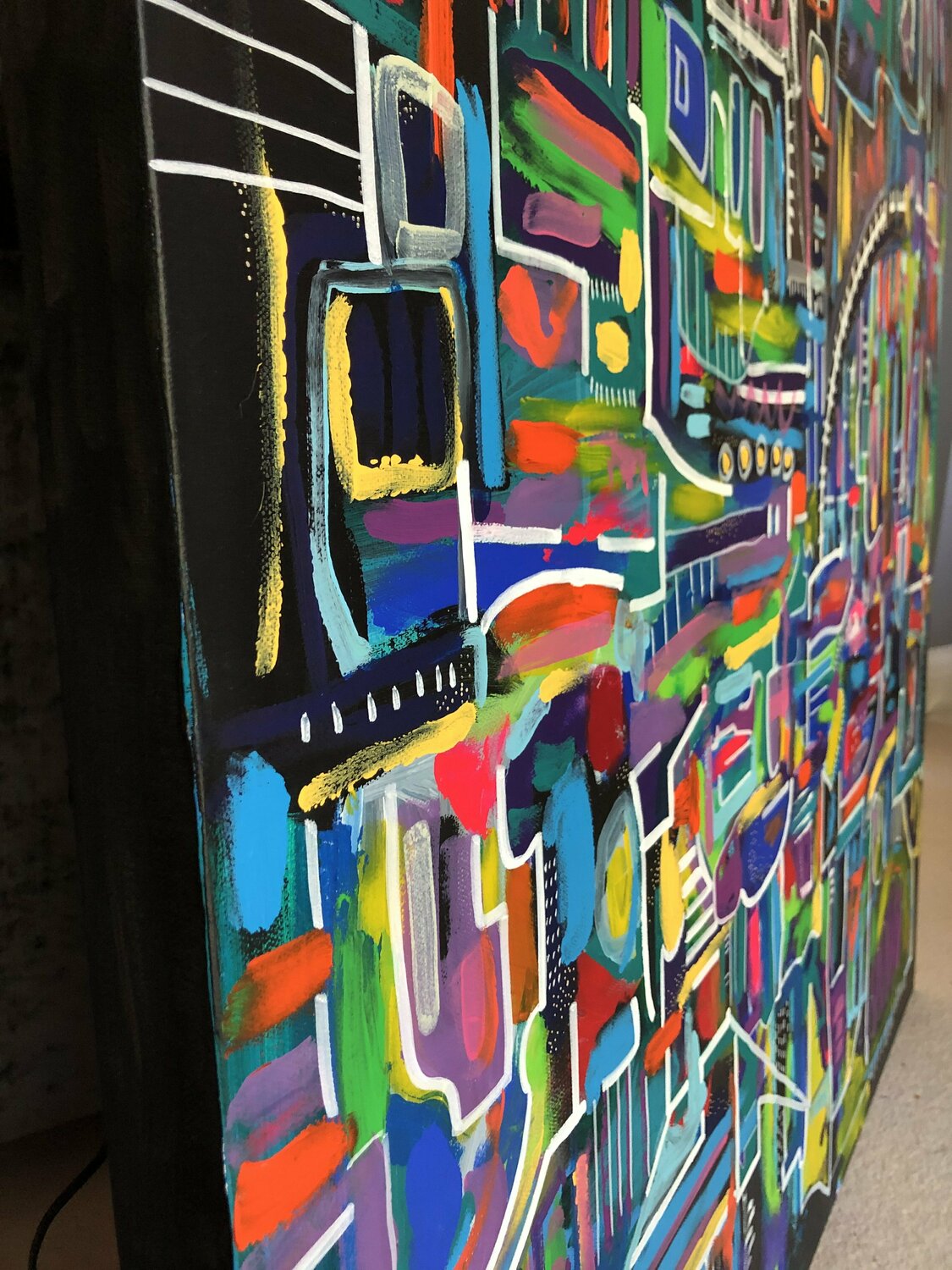 Blurred lines by Aasiri Wickremage (2020) : Painting Acrylic on Canvas ...