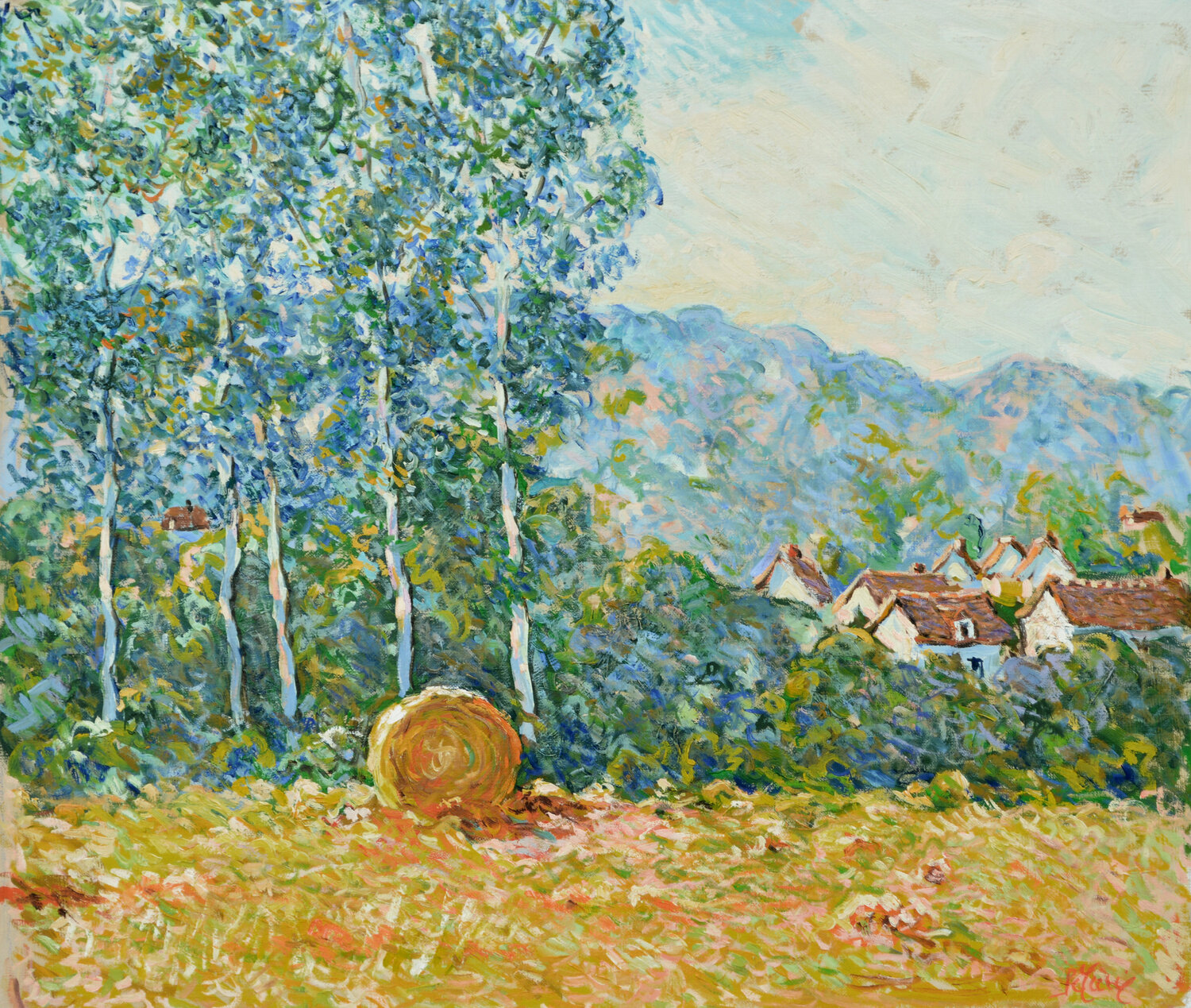 Le rouleau de paille by Patrick MARIE (2000) : Painting Oil on Linen ...