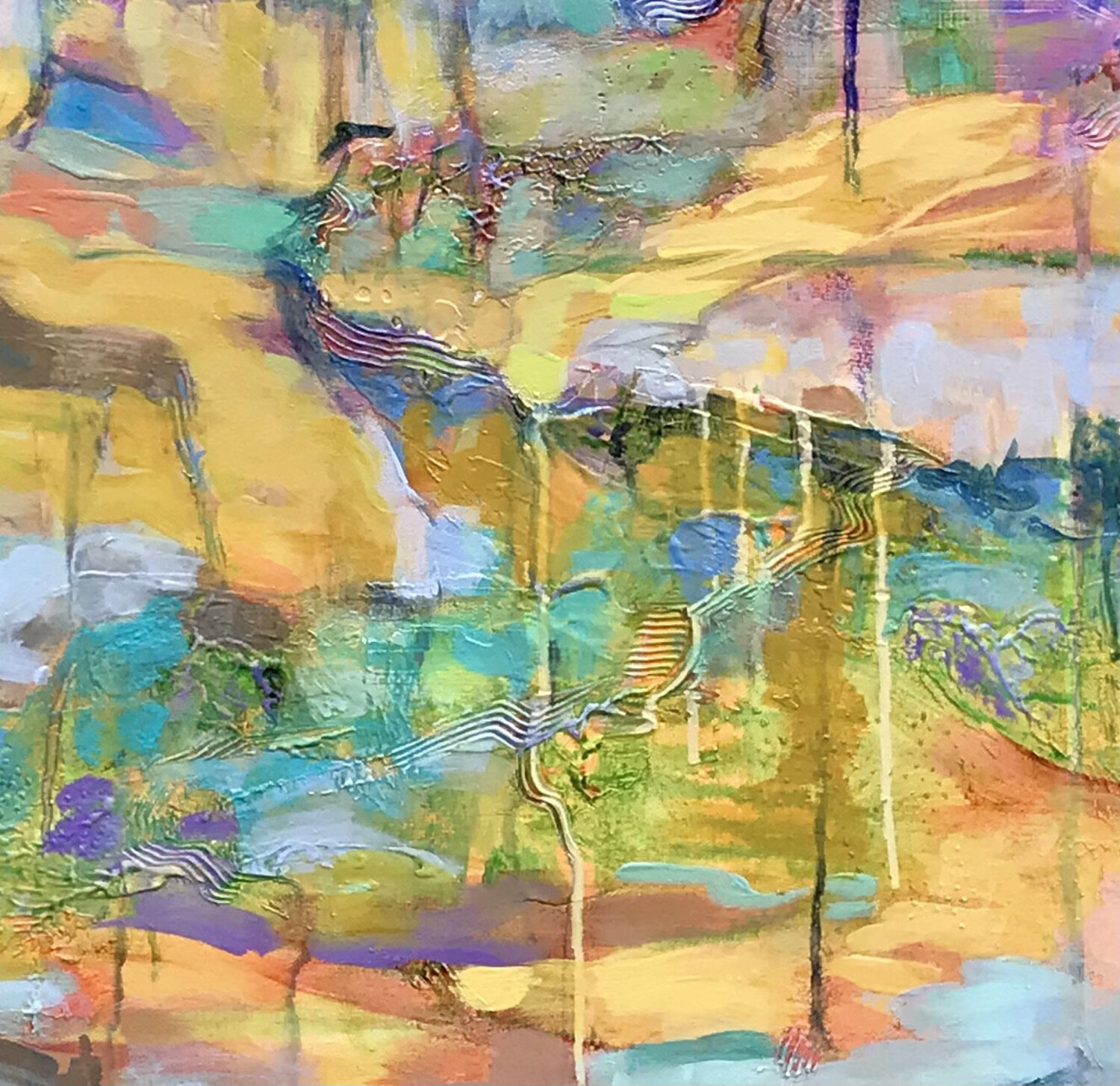 Celestial Mountains III by Christine Reimer (2022) : Painting Acrylic ...