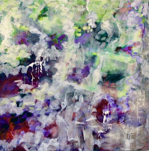 Spring Rain by Christine Reimer (2018) : Painting Acrylic, Pen on ...