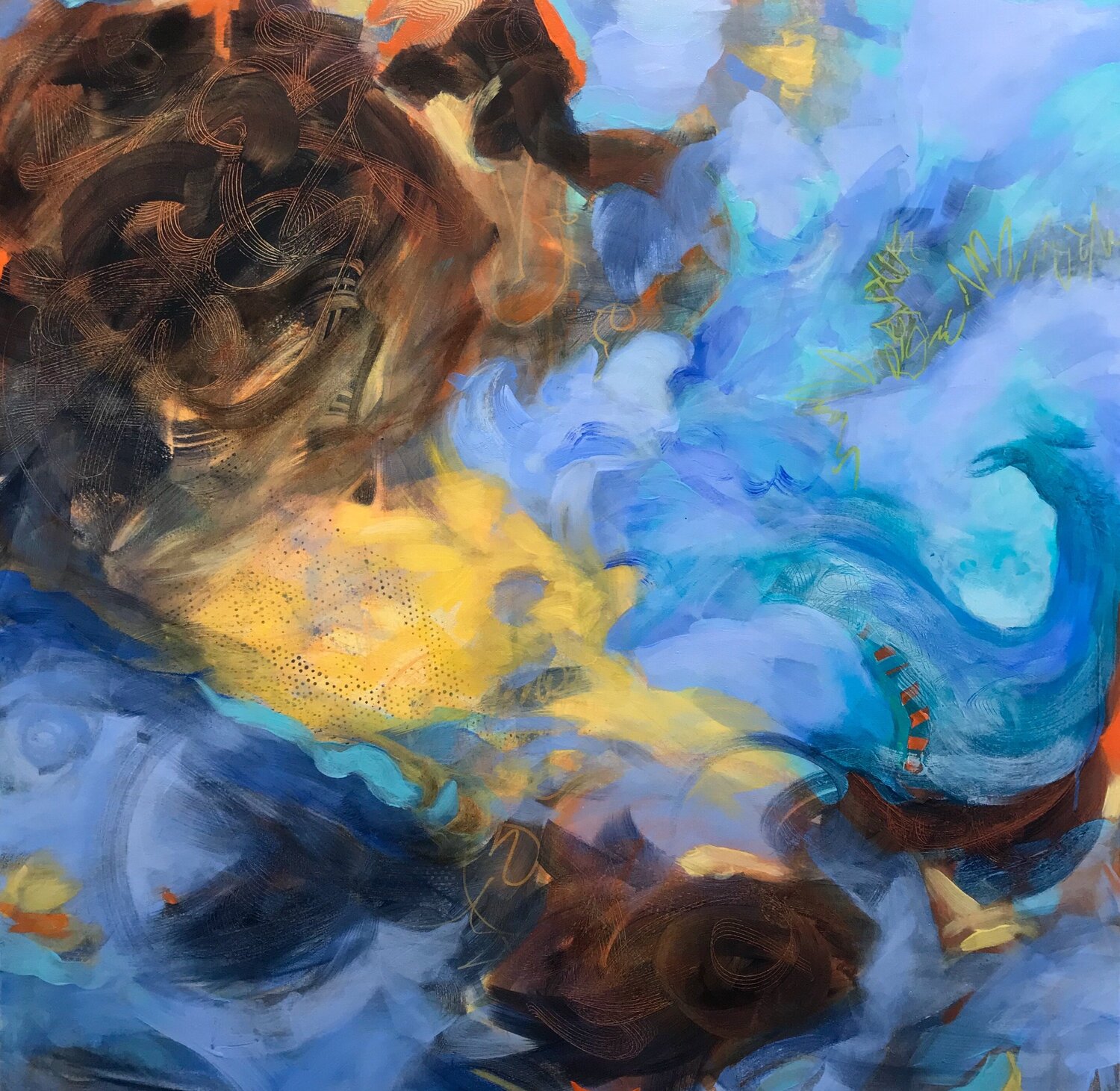 Reparation by Christine Reimer (2021) : Painting Acrylic, Pen on Canvas ...