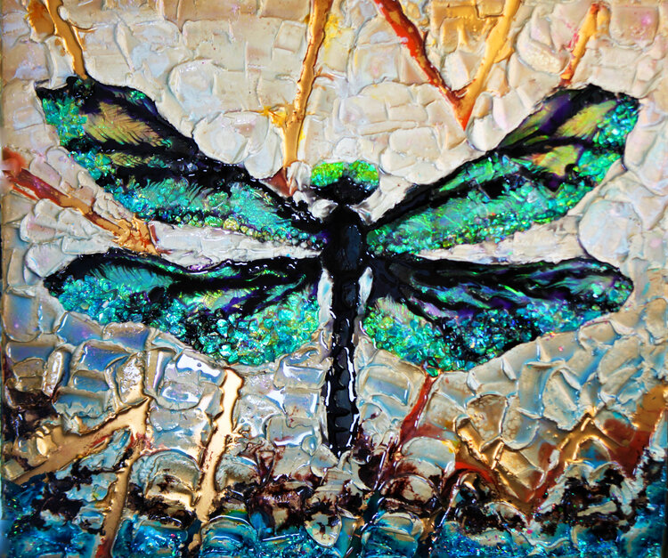 Dragonfly Abstract Art