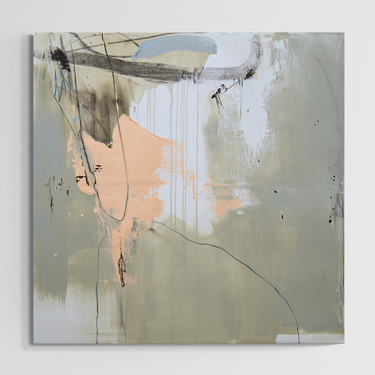 One version of the facts von Larissa Eremeeva (2023): Malerei Öl, Kohle ...