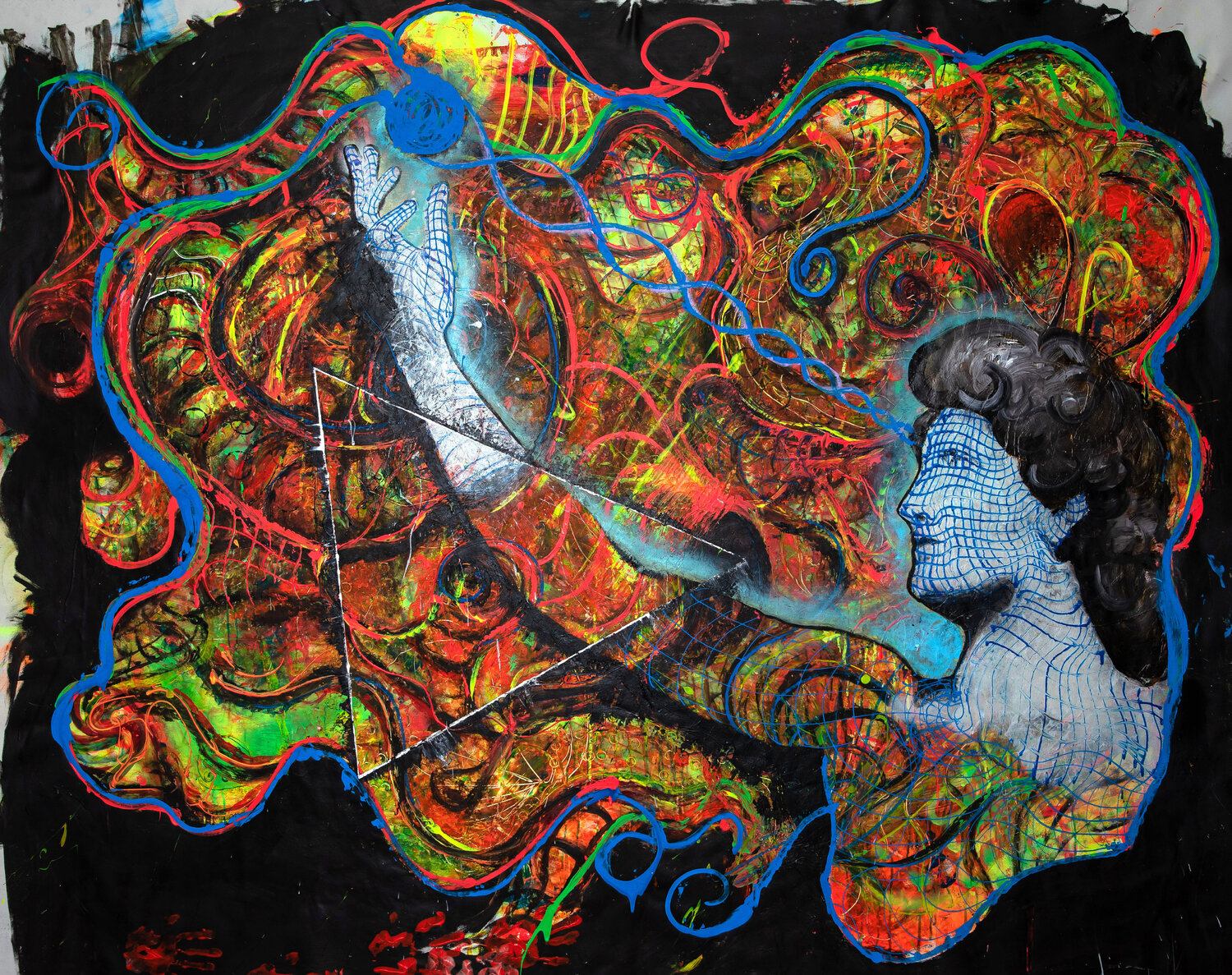 Manifest by Nikolaos Nikolaidis (2021) : Painting Acrylic, Oil on ...