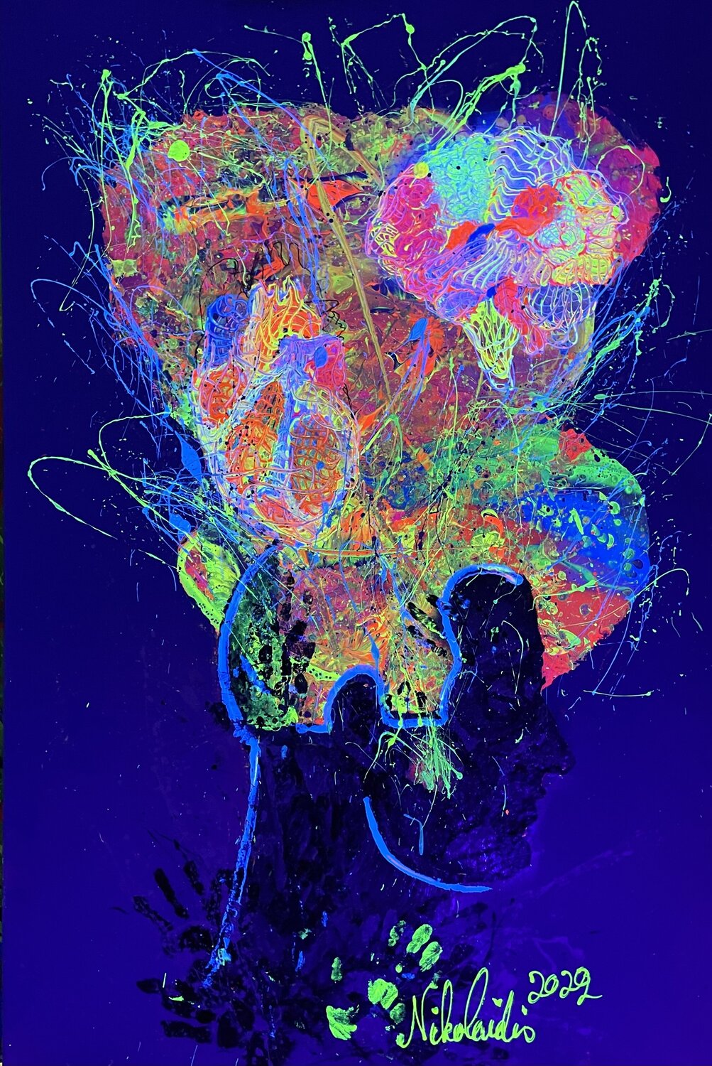 The Power of MIND by Nikolaos Nikolaidis (2022) : Painting Acrylic, Oil ...