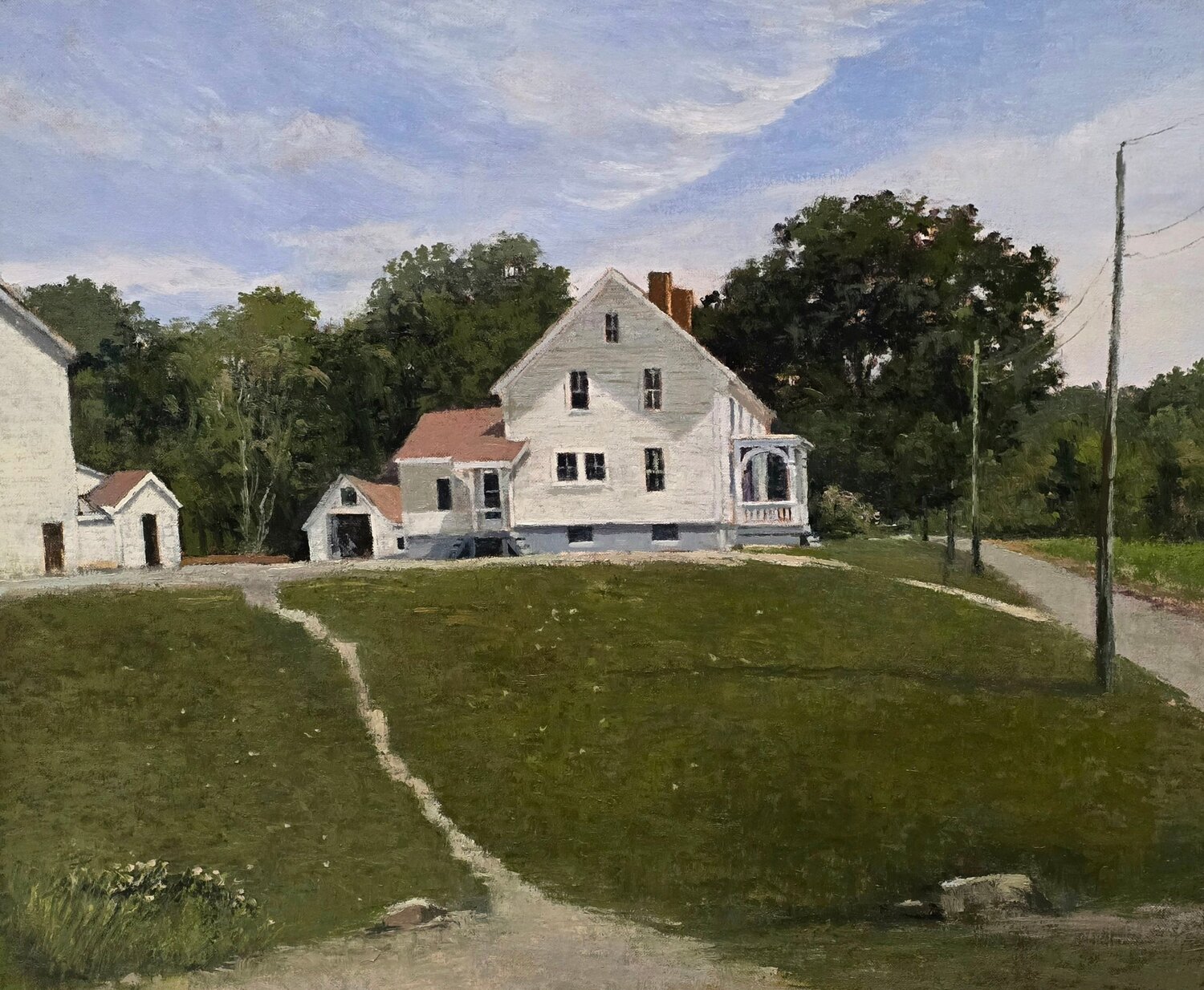 The White Farm by Michael Compton (2024) : Painting Oil on Canvas ...
