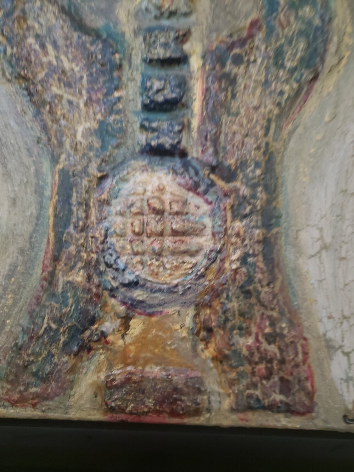 Supremacy in power The Pharaoh, acrylic, paper mache on canvas, is my ...