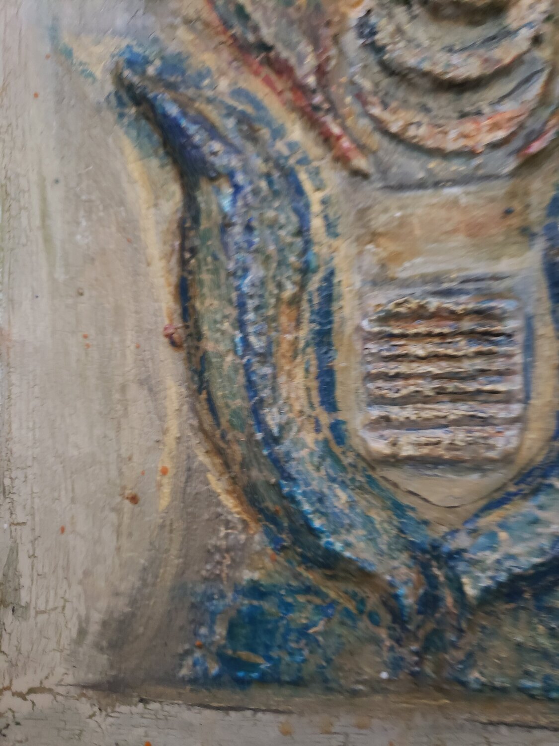 Supremacy in power The Pharaoh, acrylic, paper mache on canvas, is my ...