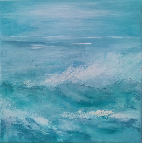La mar III by Doris Duschelbauer (2023) : Painting Acrylic on Canvas ...